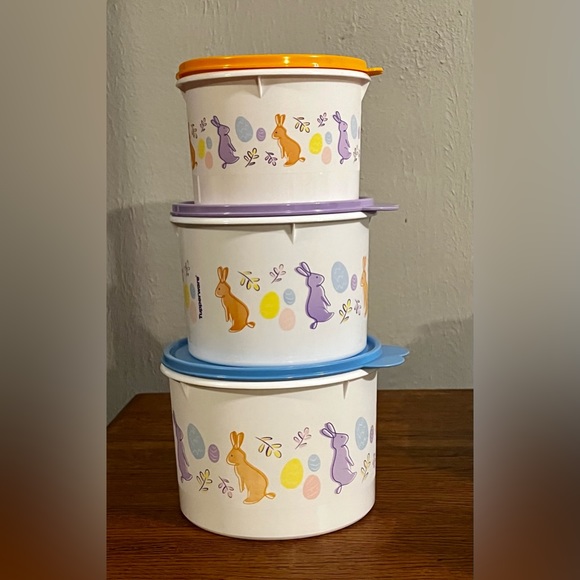 Tupperware | Kitchen | Tupperware Easter Bunny Canisters 3 | Poshmark